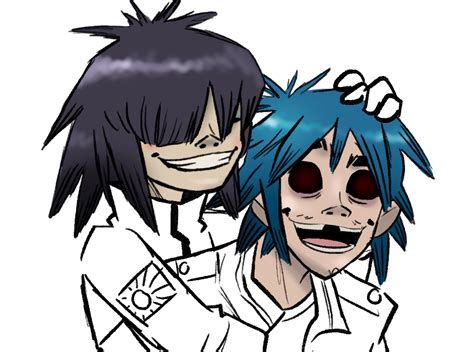 Gorillaz Noodle And Murdoc Love