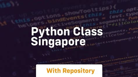 Python Class Singapore Youtube