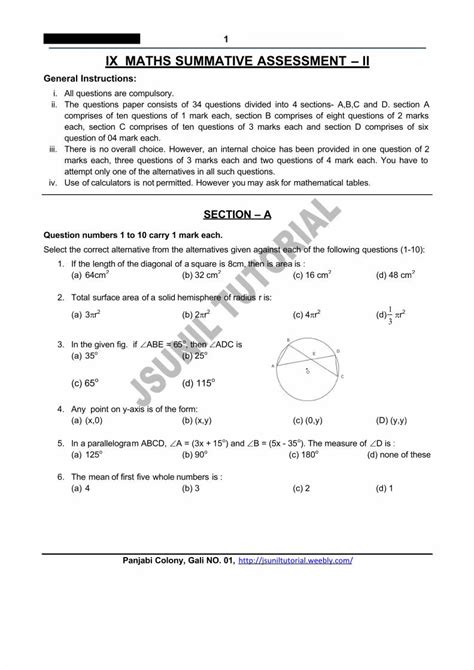 Pdf Ix Maths Summative Assessment Li Dokumen Tips