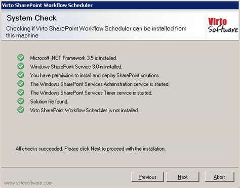 Installing Virto Workflow Scheduler Virtosoftware Guides And Docs