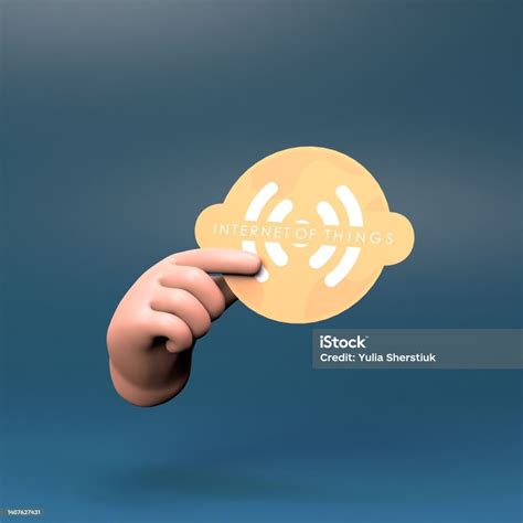 Iot 로고를 들고 있는 손 사물 인터넷 개념 3d 렌더링 그림 0명에 대한 스톡 사진 및 기타 이미지 0명 3차원 형태 데이터 Istock