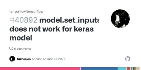 Tinputs Does Not Work For Keras Model · Issue 40892