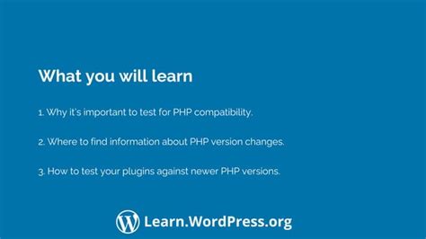 testing your plugins for php version compatibility ppt