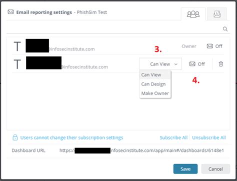 Sharing Reporting Dashboards