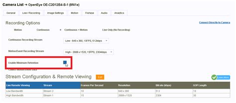 How To Set A Retention Limit Openeye Knowledge Base