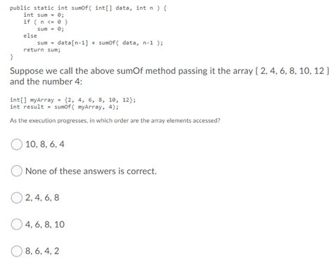 Solved Public Static Int Sumof Int Data Int N Int Sum
