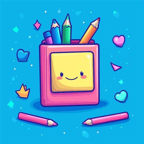 Cute Sticky Note Cartoon Vector Premium Ai Generated Vector