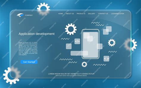 Premium Vector Application Development Vector Concept Illustration