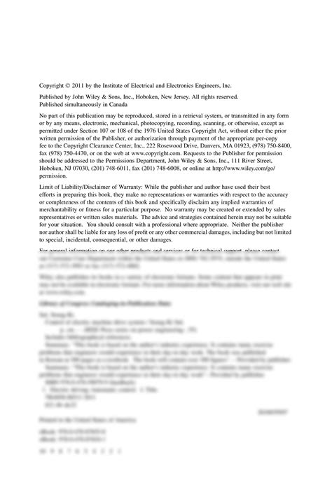 Solution Control Of Electric Machine Drive System Ieee Press Series On Power Engineering