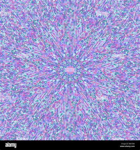 Dynamic Hypnotic Geometrical Radial Mosaic Background Circular