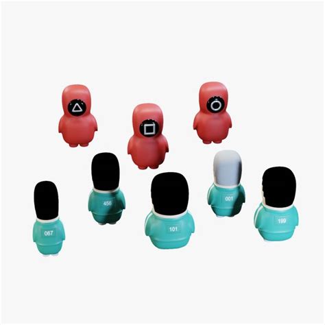 오징어 게임 캐릭터 3d 모델 Turbosquid 1800763
