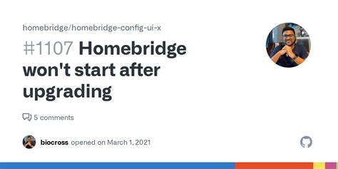 Homebridge Wont Start After Upgrading · Issue 1107 · Homebridge