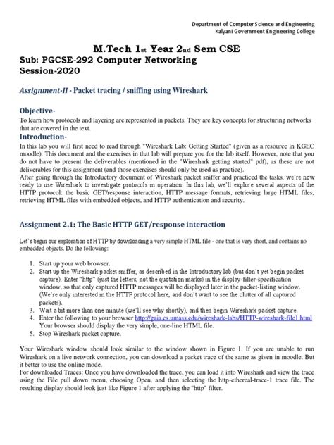 Cn Assignment 2 2020 Pdf Hypertext Transfer Protocol Transmission