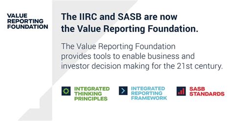 Iirc E Sasb Formam A Value Reporting Foundation — Relato Integrado Brasil