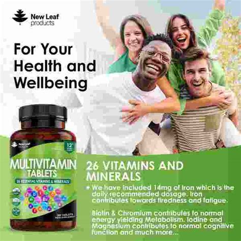 New Leaf Multivitamin And Minerals For Men And Women 365 Tablet Health