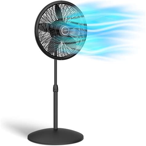 Lasko Oscillating Pedestal Fan, Adjustable Height, 3 Speeds, for ...