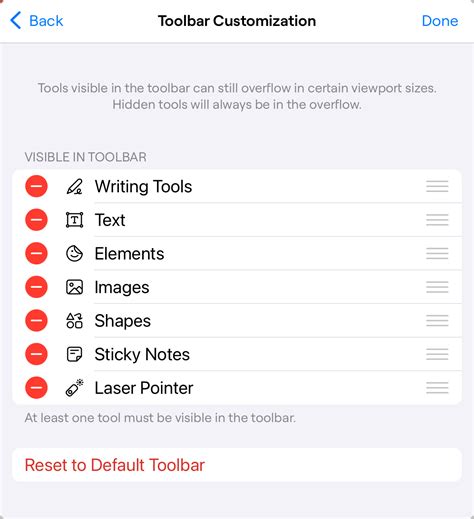 Customize The Toolbar Goodnotes Support