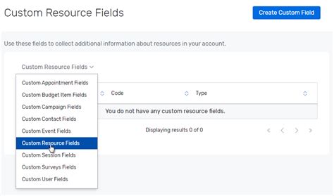 Using Custom Resource Fields