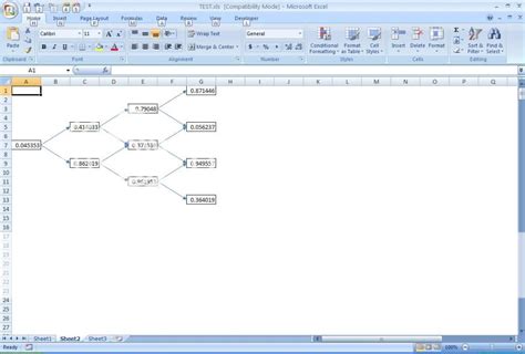 Displaying Binomial Trees In Excel