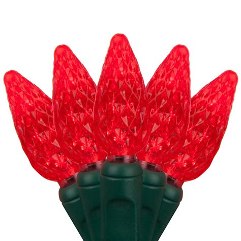 Led Christmas Lights 70 C6 Red Led String Lights 4 Spacing