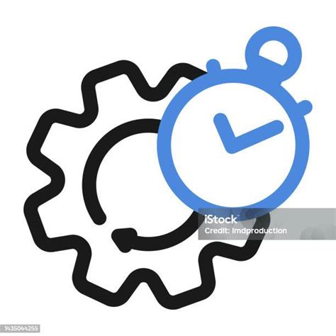 운영 우수성 선형 아이콘입니다 효율성 또는 시간 관리 벡터 일러스트레이션 가격에 대한 스톡 벡터 아트 및 기타 이미지 가격