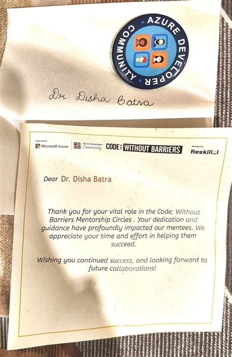 Dr Disha Batra On Linkedin Codewithoutbarriers Microsoftazure Mentorship Diversityintech