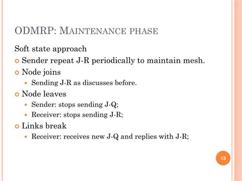 PPT On Demand Multicast Routing Protocol ODMRP PowerPoint Presentation ID