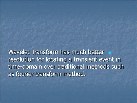 Ppt The Traveling Wave Fault Location Of Transmission Line Wavelet Transform Powerpoint
