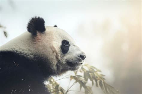 Premium Ai Image Panda Background With Empty Space For Text