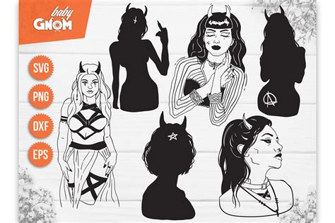 Demon Girl Silhouette