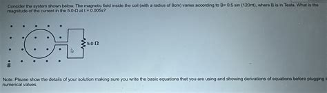 Solved Consider the system shown below. The magnetic field | Chegg.com