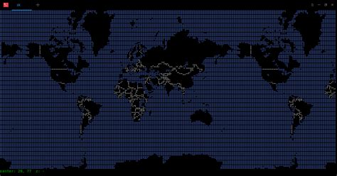 Mapscii：在终端显示世界地图 知乎