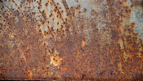 Premium Photo Rust In Steel Background
