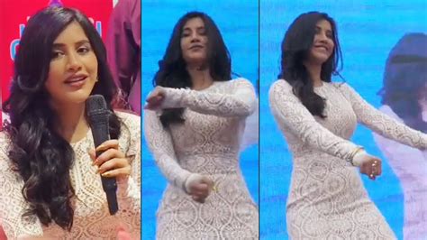 Actress Nabha Natesh Dance Nabha Natesh Snapped At Reliance Digital Store Launch Event