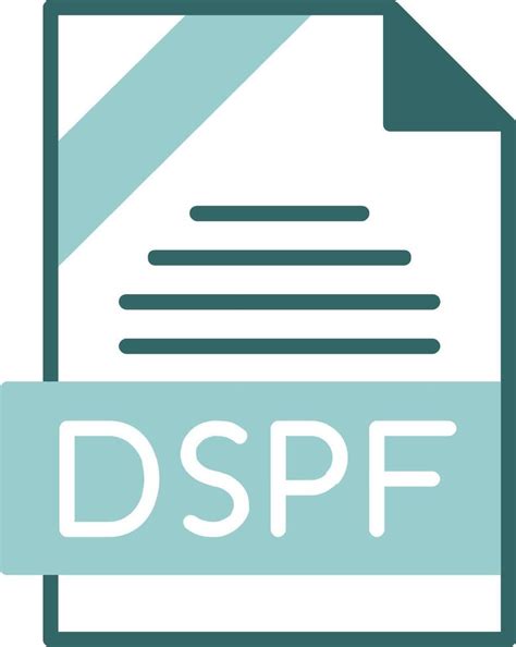 DSPF Format Glyph Two Color Style Icon Vector Art At Vecteezy