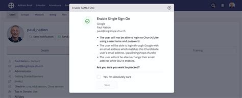 Integrating With Saml2 Single Sign On Churchsuite Support Articles