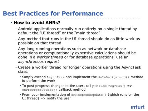 Best Practices For Mobile App Development Android March 15 2013 Ts