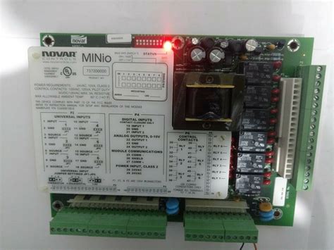 novar controls p n 5700952 301155020 rev 0 minio input output module 24vac new industrial sol
