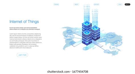 Internet Things Iot Networking Concept Connected Stock Vector Royalty Free 1677454708