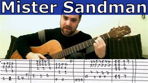 Tutorial Mister Sandman Fingerstyle Guitar W Tab Fingerstyle