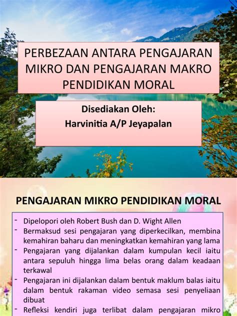 Perbezaan Antara Pengajaran Mikro Dan Pengajaran Makro Pendidikan Pdf