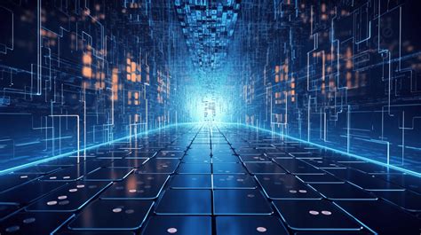 3d Rendering Of Futuristic Science Background Showcasing Global Big Data Storage Network And