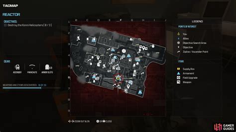 Reactor Field Upgrade Locations In Mw3 Reactor Campaign Call Of
