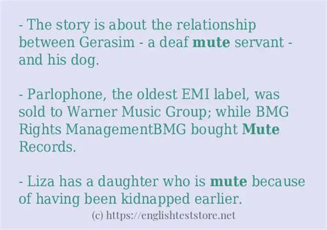 Mute Use In Sentences EnglishTestStore Blog