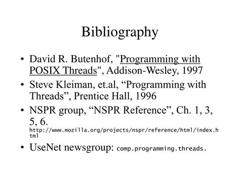 Ppt Multi Threaded Programming With Nspr Powerpoint Presentation