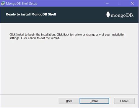 Mongodb Shell Mongo Mongosh