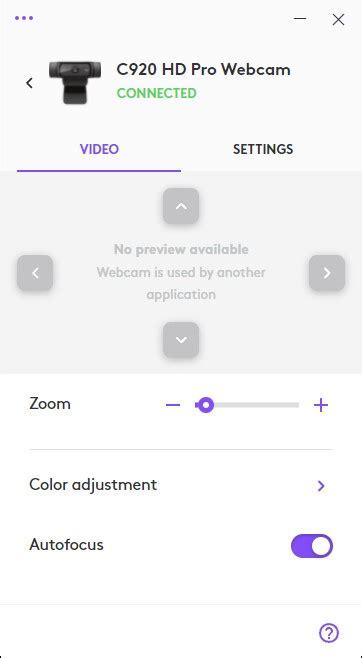 Late 2021 Update New App To Control Logitech Webcam C920 Brio C922 C930 And More Think