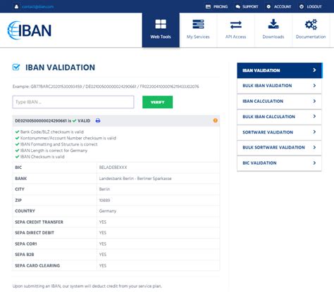 Iban Suite Validation And Calculation Service