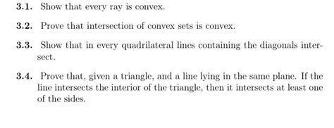 Solved 31 Show That Every Ray Is Convex 32 Prove That