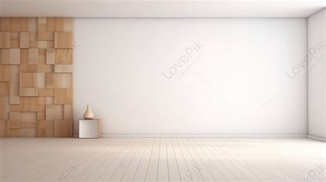 빛나는 타일 바닥을 갖춘 햇볕이 잘 드는 목재 패널 방의 3d 렌더링 패널 배경 빈 벽 배경 가정 생활 배경 이미지 Hd 패널 빈 벽 가정 생활 배경 사진 무료